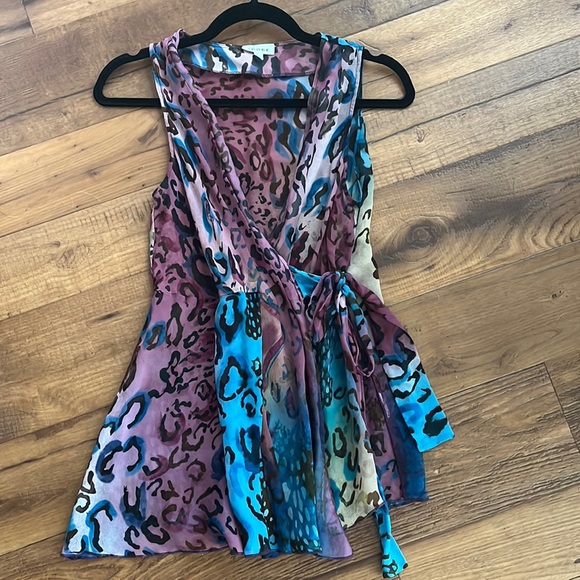 Adore | Tops | Animal Print Sheer Top | Poshmark